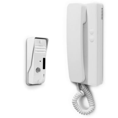 Interphone et sa platine de rue sur 2 fils, double commande portail ...
