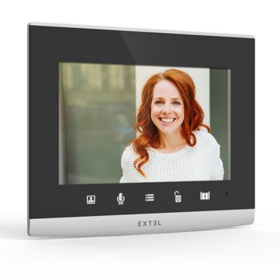 Interphone vidéo connecté filaire avec digicode intégré Extel Code ...