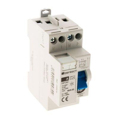 Interrupteur différentiel 40/2 30mA Type A NF - Zenitech | Castorama
