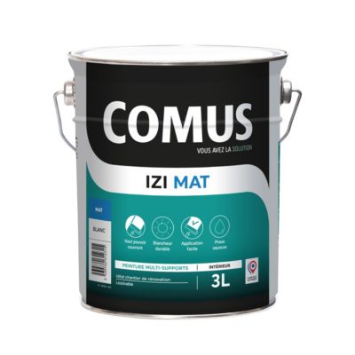 IZI'MAT 3L - Peinture acrylique d'aspect mat en phase aqueuse - COMUS | Castorama