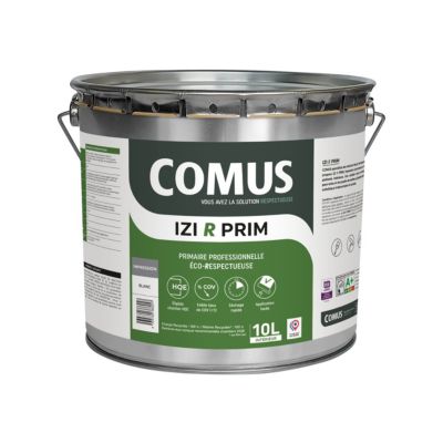 IZI R PRIM 10L - Primaire en phase aqueuse éco-respectueuse à base de 50% de matières recyclées ...