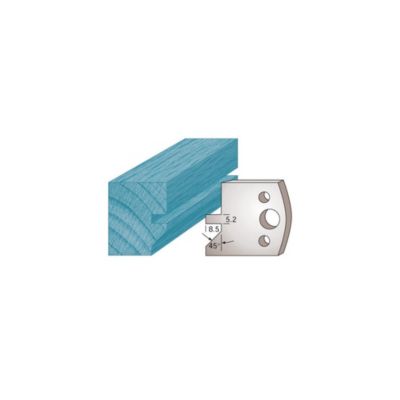 Jeu de 2 fers profilés Ht. 40 x 4 mm rainure et chanfrein M84 pour ...