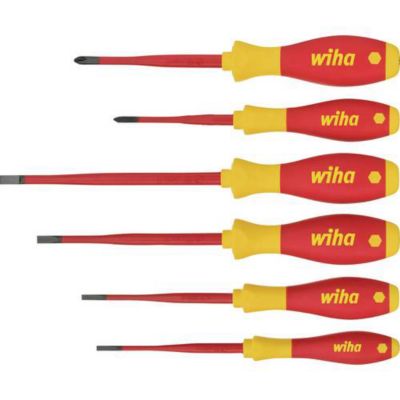Jeu de tournevis Wiha VDE 6 pièces SoftFinish electric slimFix pour ...