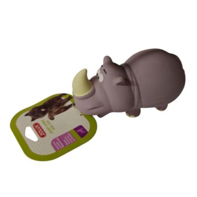 jeux sonore El RINO violet 16,5 cm en latex pour chien