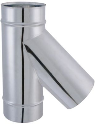 JONCOUX Tuyau TYRAL INOX 304 - Diam. 153 - Té 135 deg. débouchure mâle