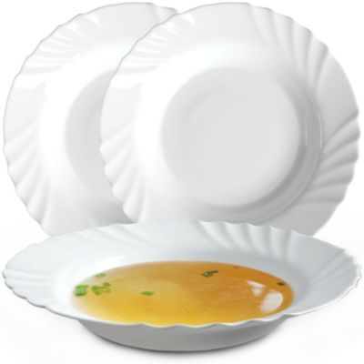 KADAX Service de table Ensemble d'assiettes creuses 3 pcs 23 cm