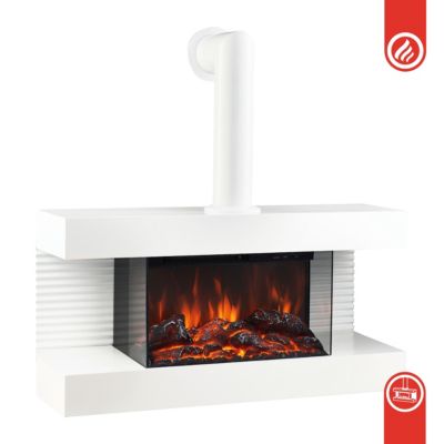 KAMINIO Cheminée électrique LIZ avec conduit - Cheminée murale avec ...