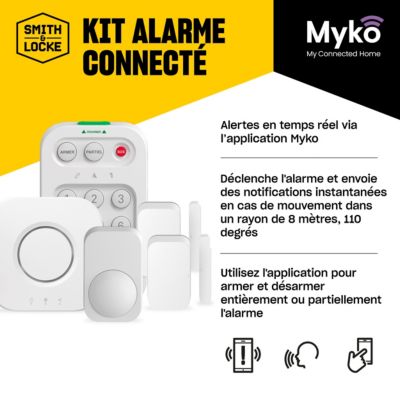 Kit alarme Smith & Locke Myko Magnetic detect & PIR