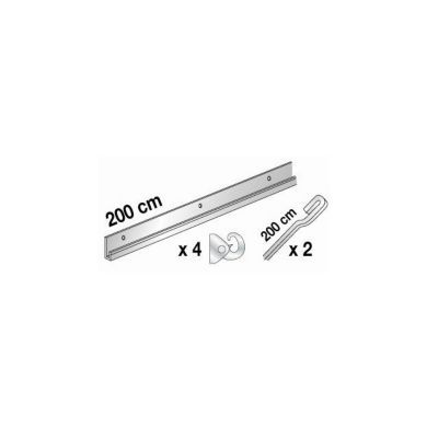 Kit cimaise en aluminium argenté, 2m. | Castorama
