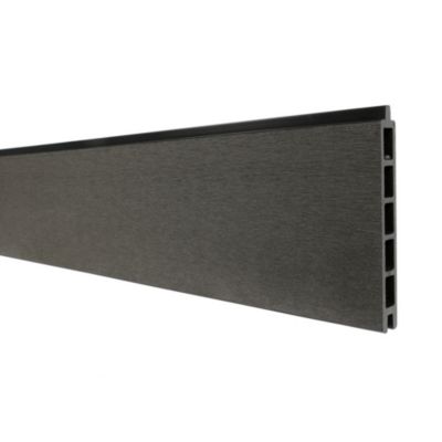 Kit Clôture Bois Composite Anthracite 14,5x1,8m RIO - Poteaux en ...