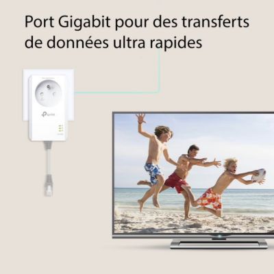 Kit CPL AV1000 Gigabit avec prise gigogne TP-Link