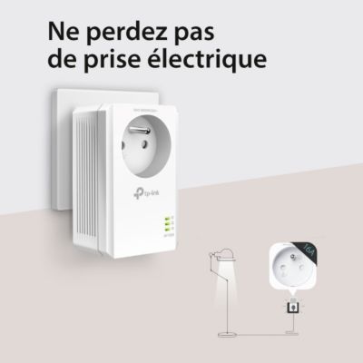 Kit CPL AV1000 Gigabit avec prise gigogne TP-Link