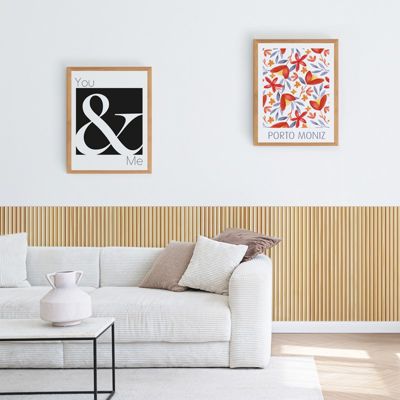 Kit de 10 moulures décoratives murales - demi-ronds - labélisé - Pin ...
