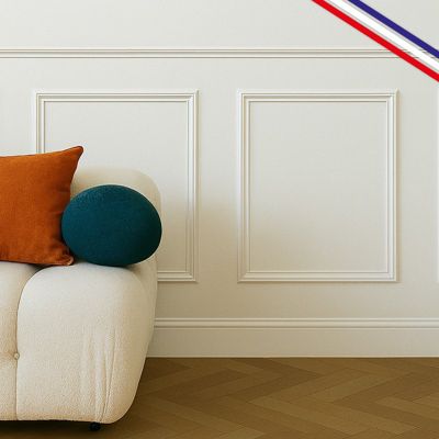 Kit de 2 moulures décoratives murales en bois Pin des Landes - Prêt à ...
