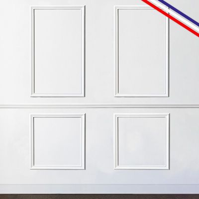 Kit de 4 moulures décoratives murales en bois Pin des Landes - Prêt à ...