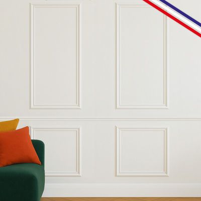 Kit de 4 moulures décoratives murales en bois Pin des Landes - Prêt à ...
