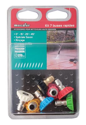 Kit de 7 buses rapides pour nettoyeur haute pression 345 BAR max Mecafer