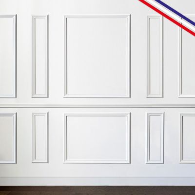 Kit de 8 moulures décoratives murales en bois Pin des Landes - Prêt à ...