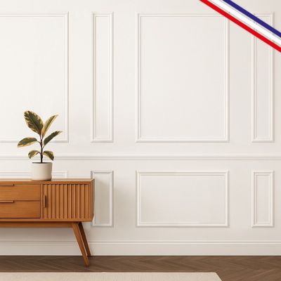Kit de 8 moulures décoratives murales en bois Pin des Landes - Prêt à ...