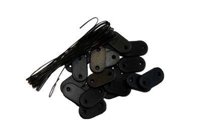 Kit de fixation Brise-vue - Lot de 5 kits (26 pastilles + 4m de fil par ...