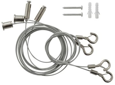 Kit de suspension pour panneau LED LED Pictor Colours argent | Castorama