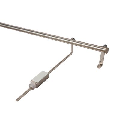 Kit de tringle à rideau pour porte Ikaria GoodHome 120 cm chrome ...