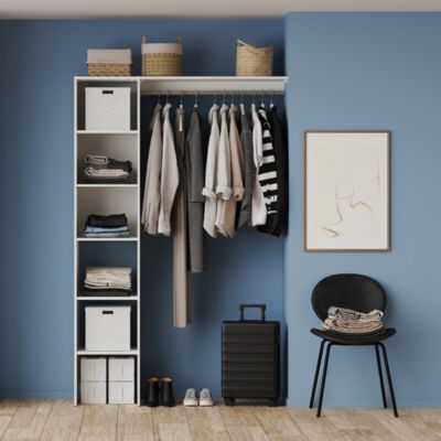 Kit dressing 1 colonne réversible coloris blanc Matai H. 200 x L. 130 x ...