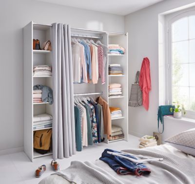 Kit dressing coloris blanc H.200 x L.180 x P.48 cm