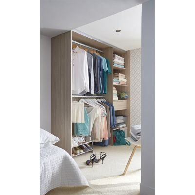 Kit dressing Compoz effet chêne cendré H.203 x L.180 x P.50 cm