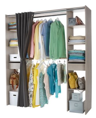 Kit dressing effet chêne cendré H.200 x L.180 x P.48 cm | Castorama