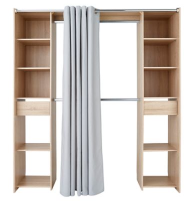 Kit dressing effet chêne H.203 x L.180 x P.50 cm | Castorama