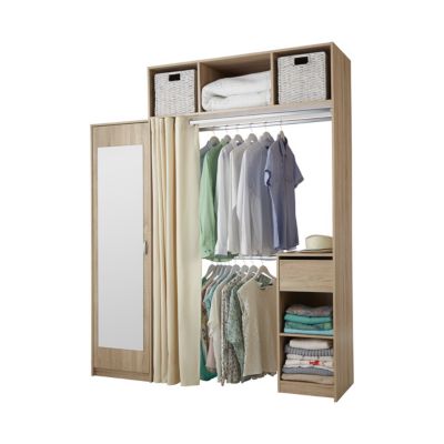 Kit dressing effet chêne H.216 x L.178 x P.48 cm | Castorama