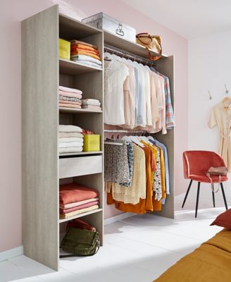 Kit dressing Zenit effet chêne grisé H.200 x L.180 x P.48 cm | Castorama