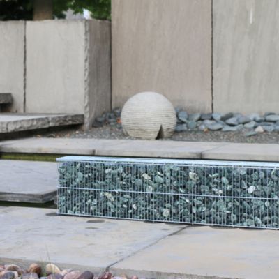 Kit gabion acier galvanisé pour bordure L.80 x l.10 x H.15 cm