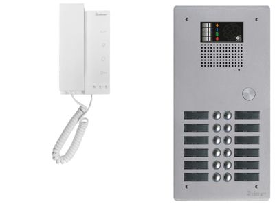 Kit interphone avec 12 combinés GOLMAR Collectif