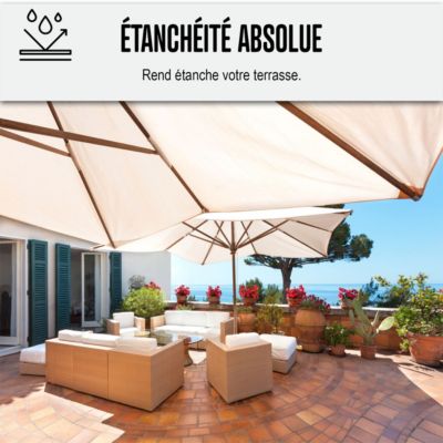 KIT Résine Etanchéité Terrasse Carrelée Finition Brillante - 5 m² ...