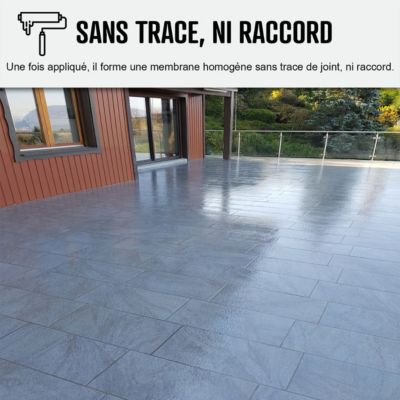 KIT Résine Etanchéité Terrasse Carrelée Finition Mate - 10 m² ...