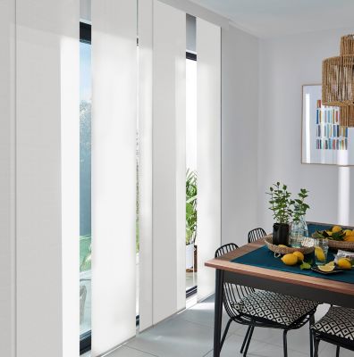 Kit rail et panneau japonais blanc l.170 x H.250cm Madeco