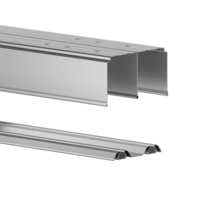 Kit rails de portes coulissantes GoodHome Arius gris 360 cm | Castorama