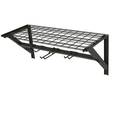 Kit rangement mural en métal avec 4 crochets GoodHome Rand H. 41.2 x L ...