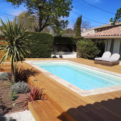 Kit terrasse complet - GARAPA - Ep.21 mm x l.145 mm - L.2,45 m / 50 m²