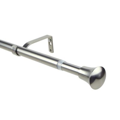 Kit Tringle à rideaux extensible Milko métal chromé 200/360 cm ø 16-19 ...