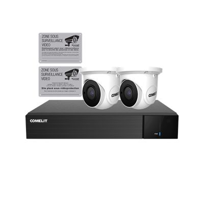Kit Vidéosurveillace 1 Enregistreur + 2 Caméras IP TURRET - COMELIT ...