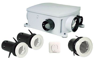 Kit VMC simple flux autoréglable Aldes Circul'Air Compact | Castorama