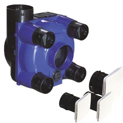 Kit VMC simple flux autoréglable NATHER KHEO 3 bouches DESIGN | Castorama