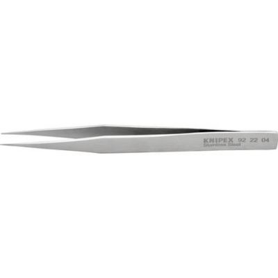Knipex 92 22 04 - Pince brucelle de précision pointue, forme droite, 120 mm
