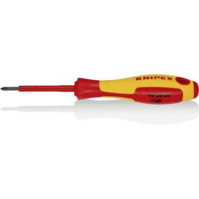 Knipex 98 24 00 VDE Tournevis cruciforme PH0 isolé, lame 60 mm ...