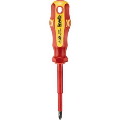 kwb 662302 Tournevis cruciforme isolé VDE PH2 100 mm, poignée Softgrip ...