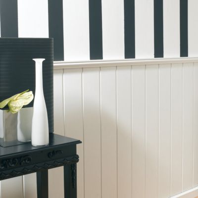 Lambris MDF frêne blanc (vendu à la botte)