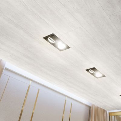 Lambris PVC Dumaclip bois gris mat 25 x 120 cm | Castorama